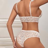 China Women Lingerie Set Underwear Sexy Lace Wire-free Bra Set Gather Seamless Triangle Cup Bra Underwear Women's Small Breast for sale