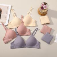 China Wholesale 2024 Women Pure Cotton Thong Panties With Bra Set Hot Selling Women Bra With Panty Set Cotton for sale