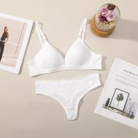 China Wholesale 2024 Women Pure Cotton Thong Panties With Bra Set Hot Selling Women Bra With Panty Set Cotton for sale