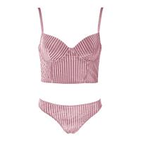 China Thong Lingerie Set S-xl Plus Size Sexy Velvet Underwire Underwear Set Ladies Threaded Push up Gathered Adjustable Bra for sale