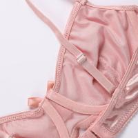 China Women Bra Sexy Girl Three-piece Underwear Set Exquisite Bow S M L Breathable Plus Size Comfortable Briefs Ladies Bra for sale