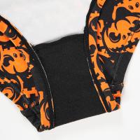 China Women Underwear Set Halloween Pumpkin Underwear Set Ladies Sexy Seamless Breathable Thin Beautiful Back for sale