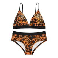 China Women Underwear Set Halloween Pumpkin Underwear Set Ladies Sexy Seamless Breathable Thin Beautiful Back for sale