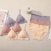 China Women Cotton Underwear Set Multi Colors Wholesale of New Products Bra and Panty Set Cotton Women for sale