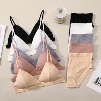 China Women Cotton Underwear Set Multi Colors Wholesale of New Products Bra and Panty Set Cotton Women for sale