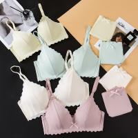 China Women Wire Free Bra With Panty Set High Quality Seamless Lingerie Panties With Bra Set Women for sale