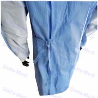 China SMMS SMMMS Level 3 Surgical Gown Disposable Blue Medical  For Surgery for sale