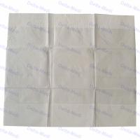 China Blue White Disposable Patient Dental Bib With Tie Pocket for sale