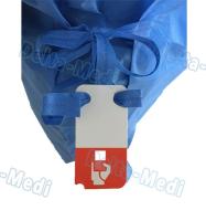 China Blue Disposable Surgical Gown , SMS Surgeon Gown With Hand Towels for sale