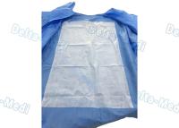 China Delta Medi Disposable Surgeon Gown , Reinforcement Protective Disposable Operating Gowns for sale