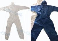 China Breathable SF Non Woven Disposable Protective Coveralls Ealstic Waist Multi Size for sale