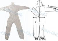 China Breathable SF Non Woven Disposable Protective Coveralls Ealstic Waist Multi Size for sale