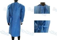China Standard Disposable Doctor Gowns , Disposable Barrier Gowns Thread Seaming for sale