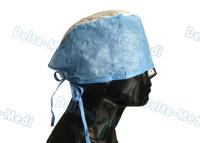 China Dustproof Breathable Disposable Surgical Caps Non Woven Customized Color for sale