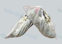 China PP White Non Slip Shoe Covers , Lightweight Waterproof Protective Shoe Covers for sale