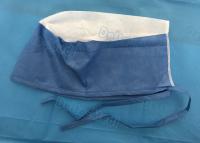 China Doctor' S Disposable Medical Caps With White Crown , Breathable Disposable Operating Room Hats for sale