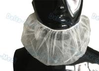 China Disposable White Elastic Surgical Beard Cover , 10gsm PP Disposable Beard Net for sale