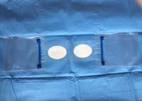 China Eye Ophthalmic Sterile Disposable Surgical Drapes Alcohol Resistant With Two Holes And Pouch for sale
