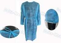 China Medical Hospital Isolation Gowns , Patient Surgical Disposable Waterproof Gowns for sale