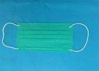 China Green Sterile Medical Disposable Face Mask Non Woven Eco Friendly 17.5x9.5cm for sale