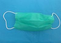 China Green Sterile Medical Disposable Face Mask Non Woven Eco Friendly 17.5x9.5cm for sale