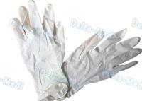 China Durable Disposable Surgical Gloves , White Color Latex Examination Gloves for sale