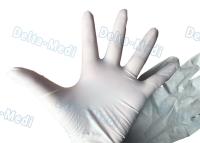China Natural Rubber Disposable Surgical Gloves Latex Examination 18g - 24g for sale
