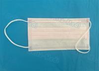 China White Breathable Sterile Disposable Face Mask Fluid Resistant For Safe Protection for sale