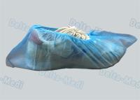 China PP / SMS Blue Non Woven Disposable Surgical Shoe Covers For Hospital / Laboratory for sale