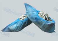 China PP / SMS Blue Non Woven Disposable Surgical Shoe Covers For Hospital / Laboratory for sale