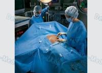 China Sterile Surgical Spine Drape Pack With Liquid Collection Pouch,Tube holders,Oblong fenestration for sale