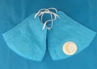 China Blue Earloop N95 Dust Disposable Face Mask With Valve Anti Pollution for sale