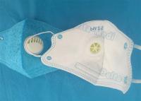 China Blue Earloop N95 Dust Disposable Face Mask With Valve Anti Pollution for sale