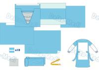 China Hospital Abdominal Delivery Disposable Surgical Packs With Clamp High Safety for sale