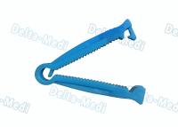 China White 5.0cm High Efficient Disposable Umbilical Cord Clamp Smooth Surface In PE Bag for sale