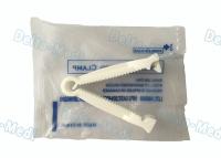 China White 5.0cm High Efficient Disposable Umbilical Cord Clamp Smooth Surface In PE Bag for sale