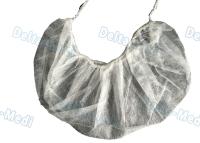 China Single / Double Elastic Disposable Surgical Caps , Non Woven White Surgical Beard Mask for sale