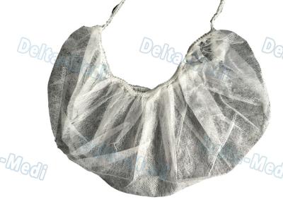 China Single / Double Elastic Disposable Surgical Caps , Non Woven White Surgical Beard Mask for sale