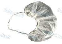 China Single / Double Elastic Disposable Surgical Caps , Non Woven White Surgical Beard Mask for sale