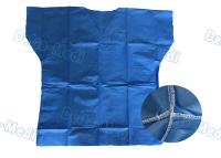 China Short Sleeve Disposable Protective Apparel Over Lock Sewing Scrub Suit With Pocket for sale