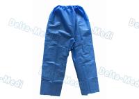 China Short Sleeve Disposable Protective Apparel Over Lock Sewing Scrub Suit With Pocket for sale