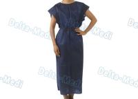 China Sterile SMS / PP Disposable Protective Apparel Patient Gown Without Sleeves for sale