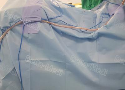 China Sterile Surgical Spine Drape Pack With Liquid Collection Pouch,Tube holders,Oblong fenestration for sale