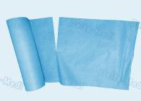 China Perforated Hospital Bed Sheets Disposable Examination Table Cover Roll PE Coated for sale