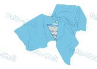 China TUR Surgical Disposable Sterile Urology Drape / Lithotomy Drape With Aperture / Pouch for sale