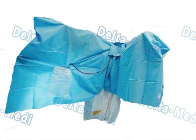 China TUR Surgical Disposable Sterile Urology Drape / Lithotomy Drape With Aperture / Pouch for sale