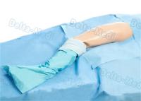 China Surgical Hip Drape Packs , Orthopedic Hip Set Standard U Split Drape with Stockinette / Legging for sale