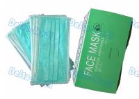 China BFE99% Non Woven Disposable Face Mask green Color with inner spot earloop for sale