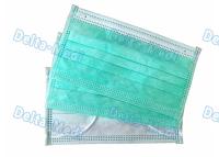 China BFE99% Non Woven Disposable Face Mask green Color with inner spot earloop for sale