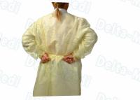 China Green Color Fireproof Disposable Nonwoven  Isolation Gown, Laboratory Exam Gown for sale
